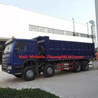 China Sinotruk Howo 8*4 Heavy Duty Tipper Trucks  Horsepower 371hp for sale