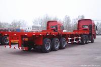 China 3 Axle Low Bed 11.00r20 Heavy Duty Semi Trailers for sale