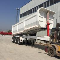 China 50 - 70T Sinotruk CIMC 45cbm Tipper Dump Truck Trailer For Bauxite Ore Loading for sale
