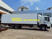 China Single Cab 12 Wheels 8x4 Refrigerator Van Cargo Truck for sale