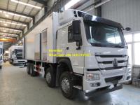 China Single Cab 12 Wheels 8x4 Refrigerator Van Cargo Truck for sale