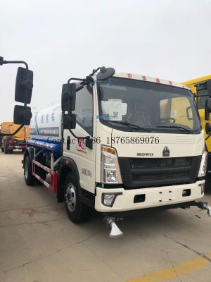 China Manual 10000L 4x2 Water Tank Truck With Front Rear Sprinkler for sale