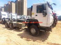 China Manual 10 Wheels 420hp 90# 50# Kingpin Tractor Truck for sale