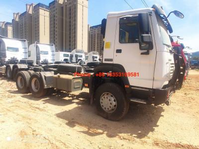 China Manual 10 Wheels 420hp 90# 50# Kingpin Tractor Truck for sale