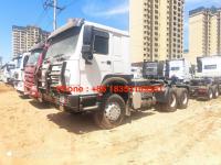 China Manual 10 Wheels 420hp 90# 50# Kingpin Tractor Truck for sale