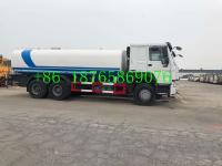 China 1500L Sinotruk Howo 10 Wheels 6x4 336hp Water Tank Truck for sale