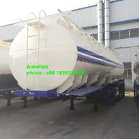 China Q235 50000L 3 Axles Oil Tank Trailer With Two Pipes for sale