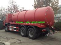 China 95km/H 17CBM 6x4 Sewage Suction Truck With Italy Pto Pump for sale