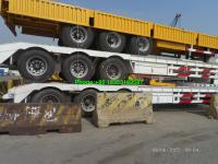 China 3 Axles Heavy Duty Semi Trailers 40ft Flatbed Trailer For Container Load for sale