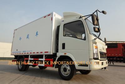 China Howo 4X2 Light Duty Refrigerated Truck 5 tons 60000kg 7 TON for sale