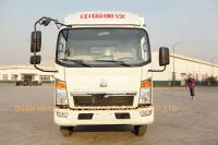 China 2 Axle 5T Howo Light Duty Commercial Trucks Refrigerator Cold Room Van for sale
