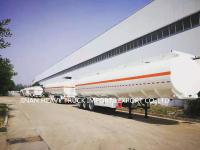 China Tri Axles Aluminum Oil Fuel Tank Semi Trailer 6 Compartments for sale