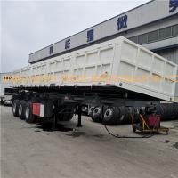 China Light Chassis 40 CBM Tri Axle Side Tipper Trailer 40 Tons Dump Semi Trailer Dumper for sale