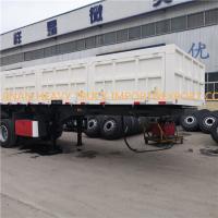 China Light Chassis 40 CBM Tri Axle Side Tipper Trailer 40 Tons Dump Semi Trailer Dumper for sale
