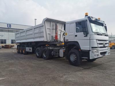China Sinotruk Three Axle Front 50 ton Heavy Duty Semi Trailers For Sand Transport for sale