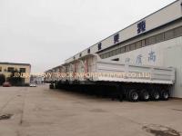 China Four Axles 50 Tons 40cbm Self Tipping Dump Truck Rear Semi Tipper Trailer for sale