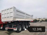 China Four Axles 50 Tons 40cbm Self Tipping Dump Truck Rear Semi Tipper Trailer for sale