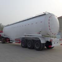 China Aluminum Bulk Cement Powder Trailer 3 Axles 30cbm 50cbm Fuel Tanker Semi Trailer for sale