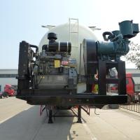 China Aluminum Bulk Cement Powder Trailer 3 Axles 30cbm 50cbm Fuel Tanker Semi Trailer for sale
