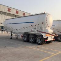 China Aluminum Bulk Cement Powder Trailer 3 Axles 30cbm 50cbm Fuel Tanker Semi Trailer for sale