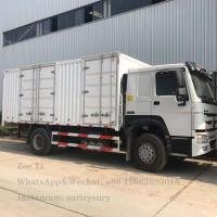 China Sinotruk HOWO Light Duty 4x2 Heavy Cargo Truck 290HP Box Truck Lorry Van Goods for sale