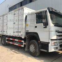 China Sinotruk HOWO Light Duty 4x2 Heavy Cargo Truck 290HP Box Truck Lorry Van Goods for sale