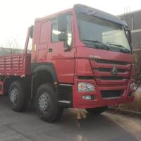 China SINOTRUK HOWO 12 Wheels 8X4 Flatbed Cargo Truck Heavy Duty Truck Lorry Van Load for sale