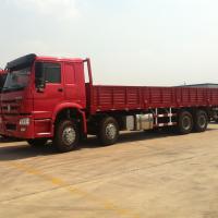 China SINOTRUK HOWO 12 Wheels 8X4 Flatbed Cargo Truck Heavy Duty Truck Lorry Van Load for sale