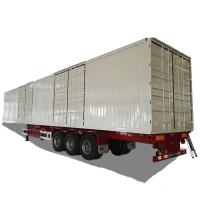 China 3 Axles 12 Weheels Container 50 Tons Heavy Duty Van Semi Trailer for sale