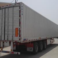 China 3 Axles 12 Weheels Container 50 Tons Heavy Duty Van Semi Trailer for sale