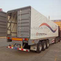 China 3 Axles 12 Weheels Container 50 Tons Heavy Duty Van Semi Trailer for sale