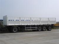 China Three Axle Fence Cargo Trailer Tri Axles Livestock Sidewall Semi Trailer Truck for sale