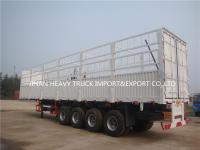 China Three Axle Fence Cargo Trailer Tri Axles Livestock Sidewall Semi Trailer Truck for sale