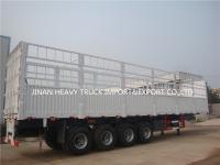China Three Axle Fence Cargo Trailer Tri Axles Livestock Sidewall Semi Trailer Truck for sale