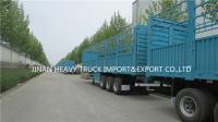 China Fence Semi Trailer Livestock Carrier Truck With 3 Axles for sale