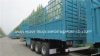 China Fence Semi Trailer Livestock Carrier Truck With 3 Axles for sale