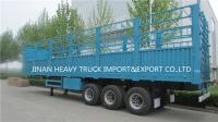 China Fence Semi Trailer Livestock Carrier Truck With 3 Axles for sale