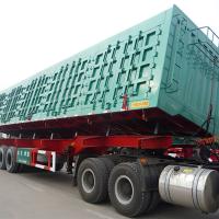 China Side Lifting Heavy Duty Semi Trailer Van Cargo Box Trailer 3 Axles for sale