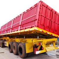 China Side Lifting Heavy Duty Semi Trailer Van Cargo Box Trailer 3 Axles for sale