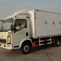 China Mini 4x2 6 Wheels 10ton HOWO Light Refrigerated Box Truck With Carrier Refrigerator for sale