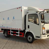China Mini 4x2 6 Wheels 10ton HOWO Light Refrigerated Box Truck With Carrier Refrigerator for sale