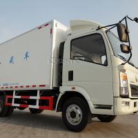 China Mini 4x2 6 Wheels 10ton HOWO Light Refrigerated Box Truck With Carrier Refrigerator for sale