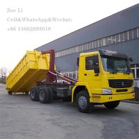 China SINOTRUK HOWO 6x4 Hook Arm Roll Garbage Truck for Waste Rubbish Trash for sale