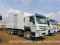 China Sinotruk Howo 25 ton 10 Wheels Van Cargo Box Truck For Nigeria Market for sale