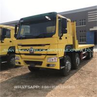 China Sinotruk Howo 40 Ft 30 Ton Flatbed Cargo Truck With Container Lock for sale