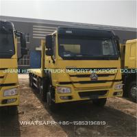 China Sinotruk Howo 40 Ft 30 Ton Flatbed Cargo Truck With Container Lock for sale