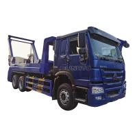 China HOWO 6x4 12cbm 15cbm Hydraulic Swing Arm Garbage Truck Euro2 Euro3 Container Garbage Bin for sale