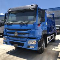 China HOWO 6x4 12cbm 15cbm Hydraulic Swing Arm Garbage Truck Euro2 Euro3 Container Garbage Bin for sale