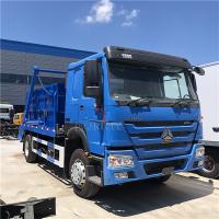 China HOWO 6x4 12cbm 15cbm Hydraulic Swing Arm Garbage Truck Euro2 Euro3 Container Garbage Bin for sale