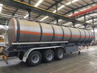 China Liangshan 30000l-60000l Aluminium Fuel Tanker Semi Trailer for sale